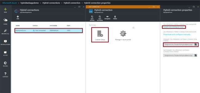 Accessing on Premise SQL Server Database From Azure Web App Using Azure Hybrid Connection